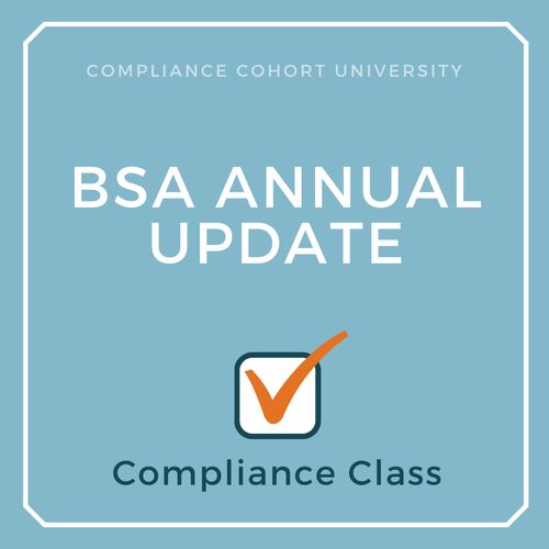 bsa training — Compliance Cohort