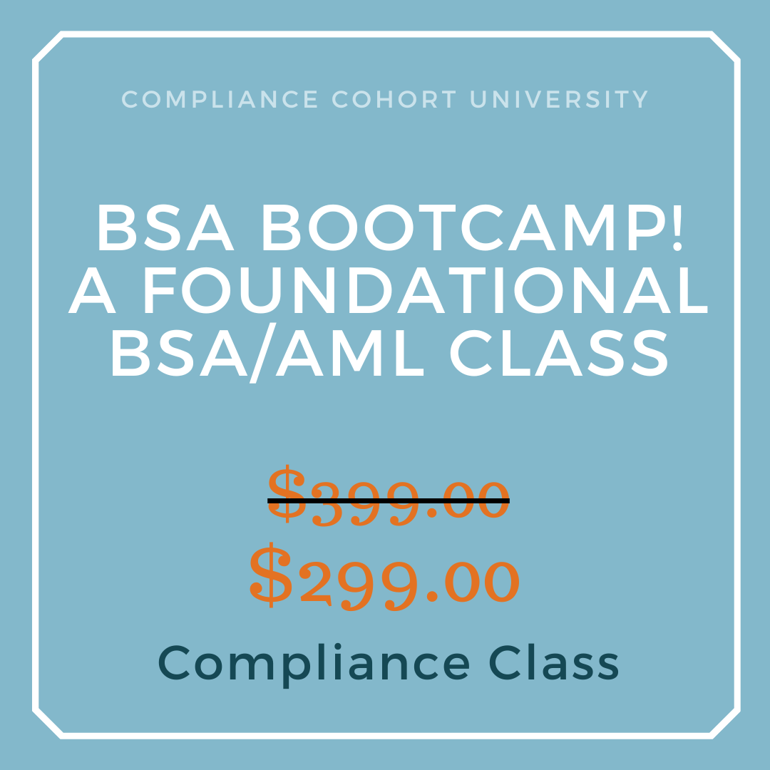 Video Webinar: BSA Bootcamp! — Compliance Cohort