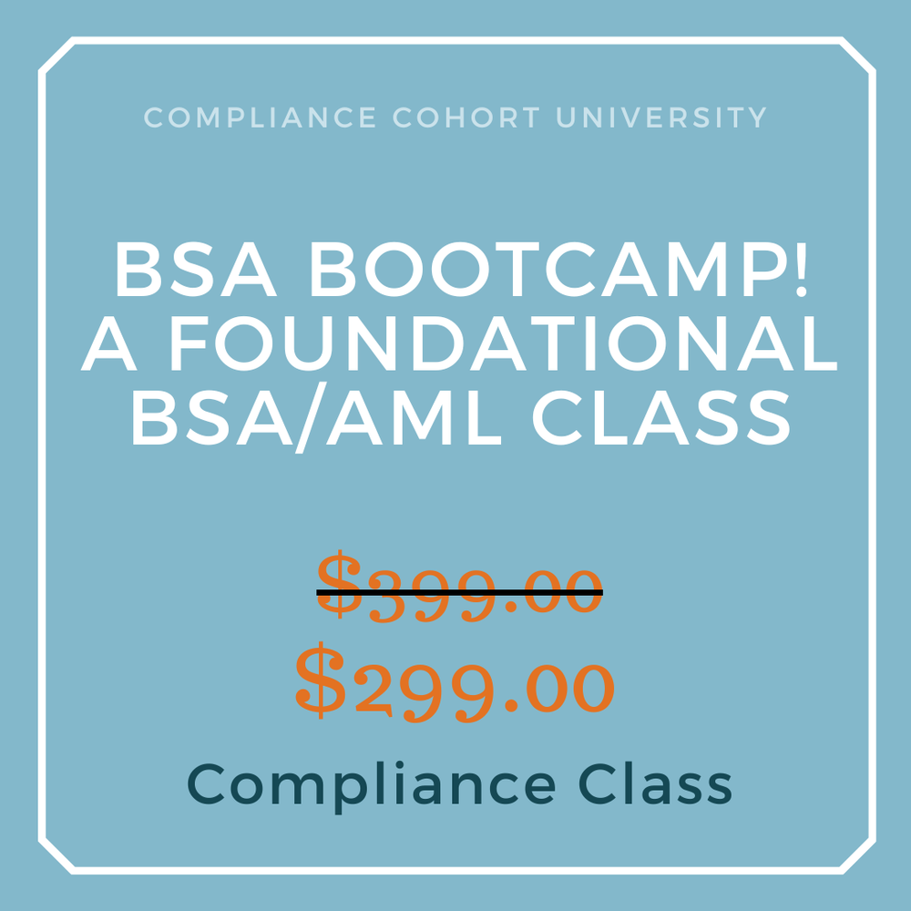 Video Webinar: BSA Bootcamp! — Compliance Cohort