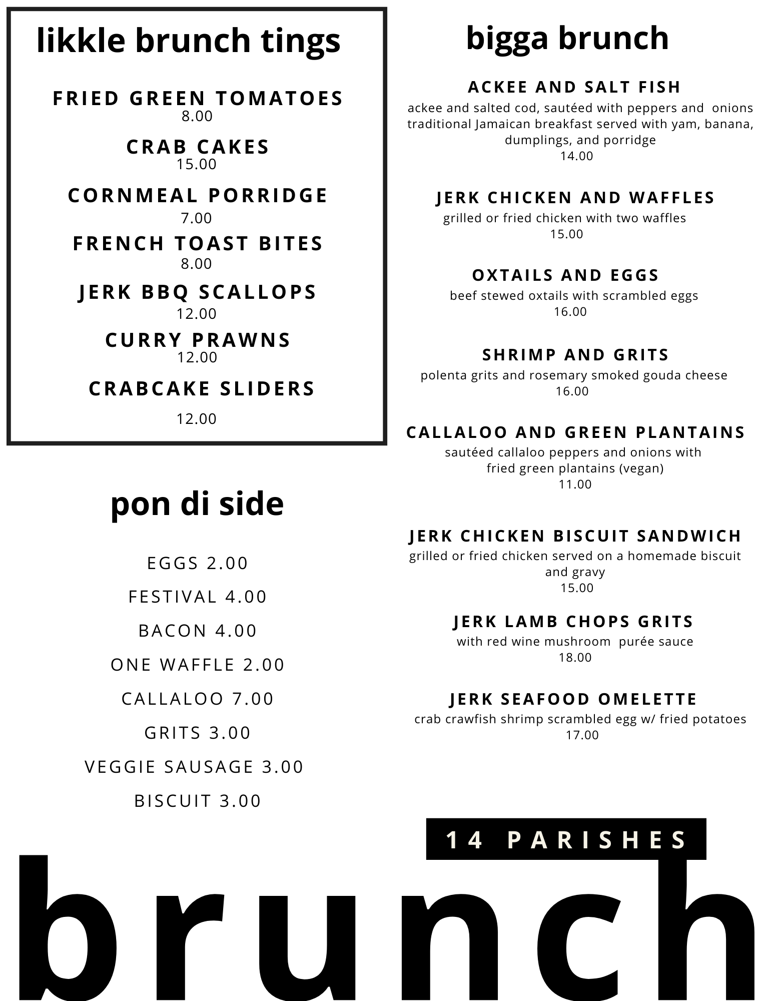 14 Parishes Jamaican Restaurant