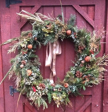 Evergreen Wreath Decorated