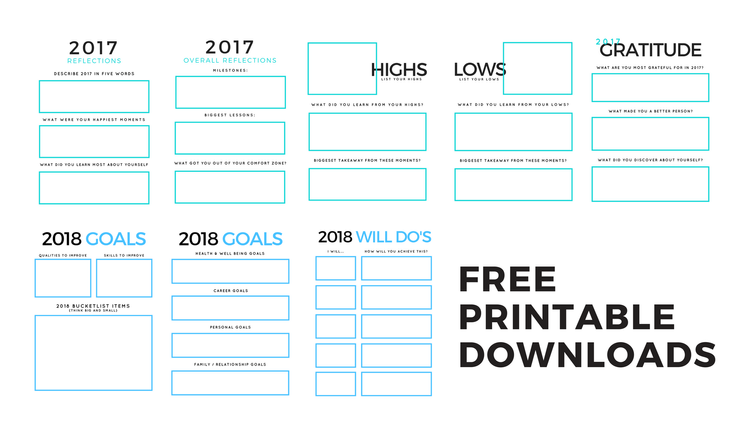 FREE Printable Downloads - 2018 Goal Setting! — the second muse