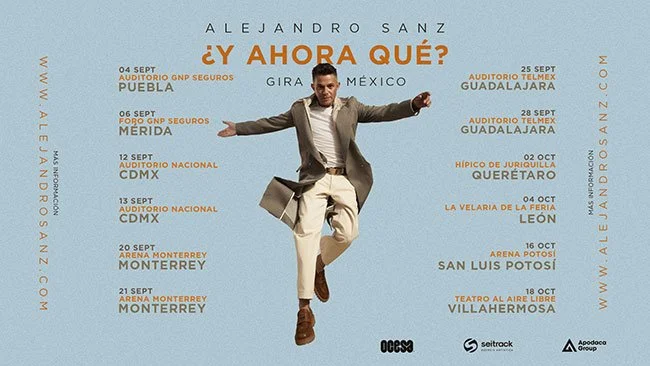 Alejandro Sanz elige a México para presentar su nueva gira — OCESA ...