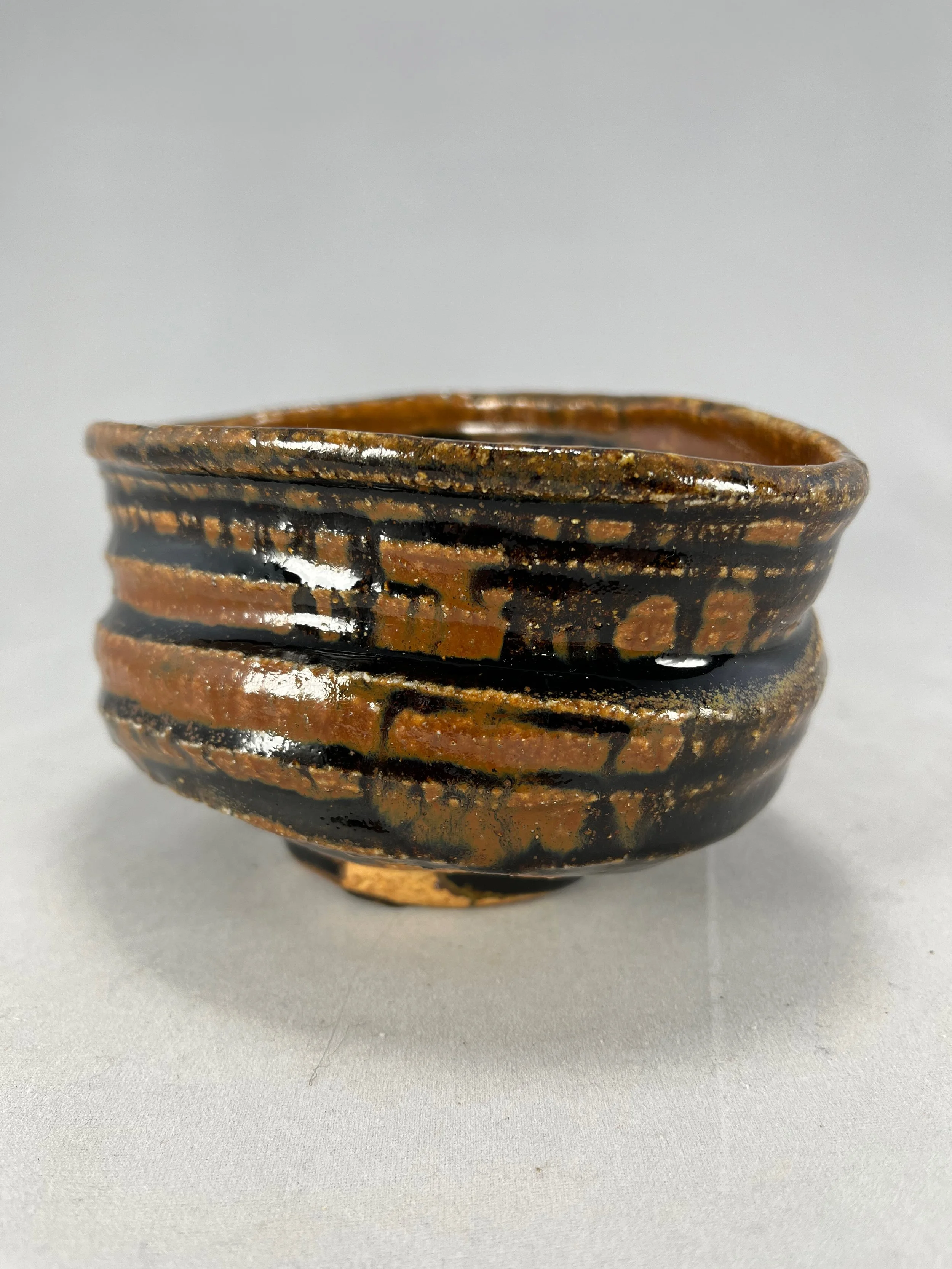 Kutsugata Seto Chawan by Intangible Cultural Property Mizuno Takuzo ...
