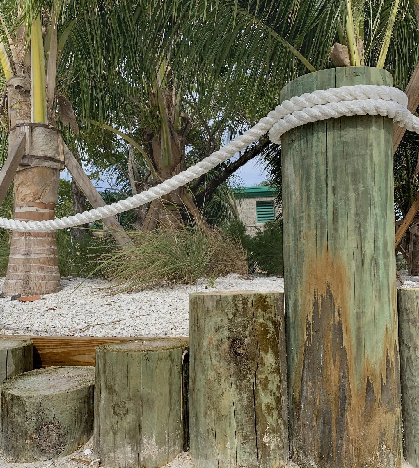 Decorative Nautical Pilings With Rope | Shelly Lighting