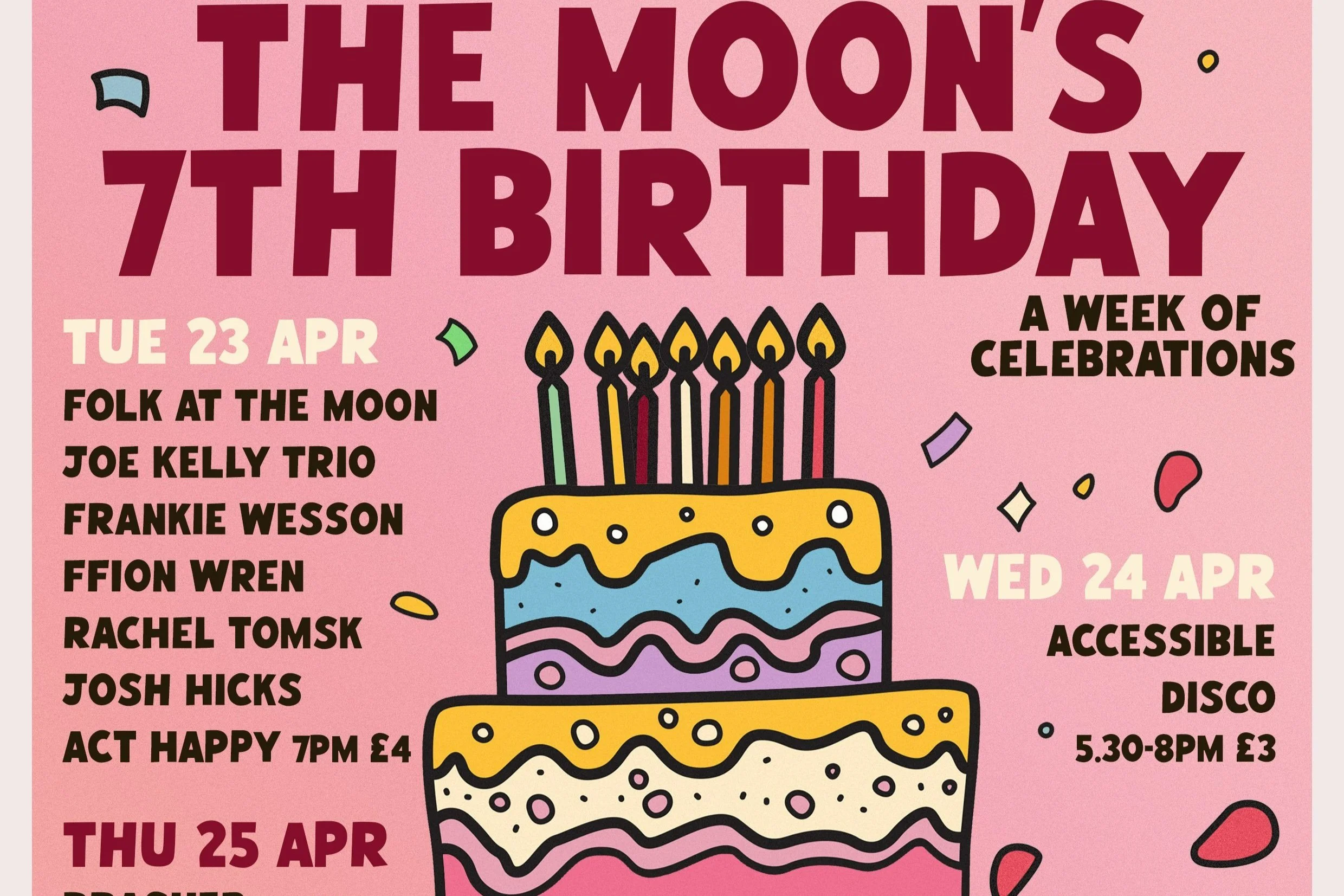 Live music gigs, concerts, festivals, clubnights — The Moon, Cardiff