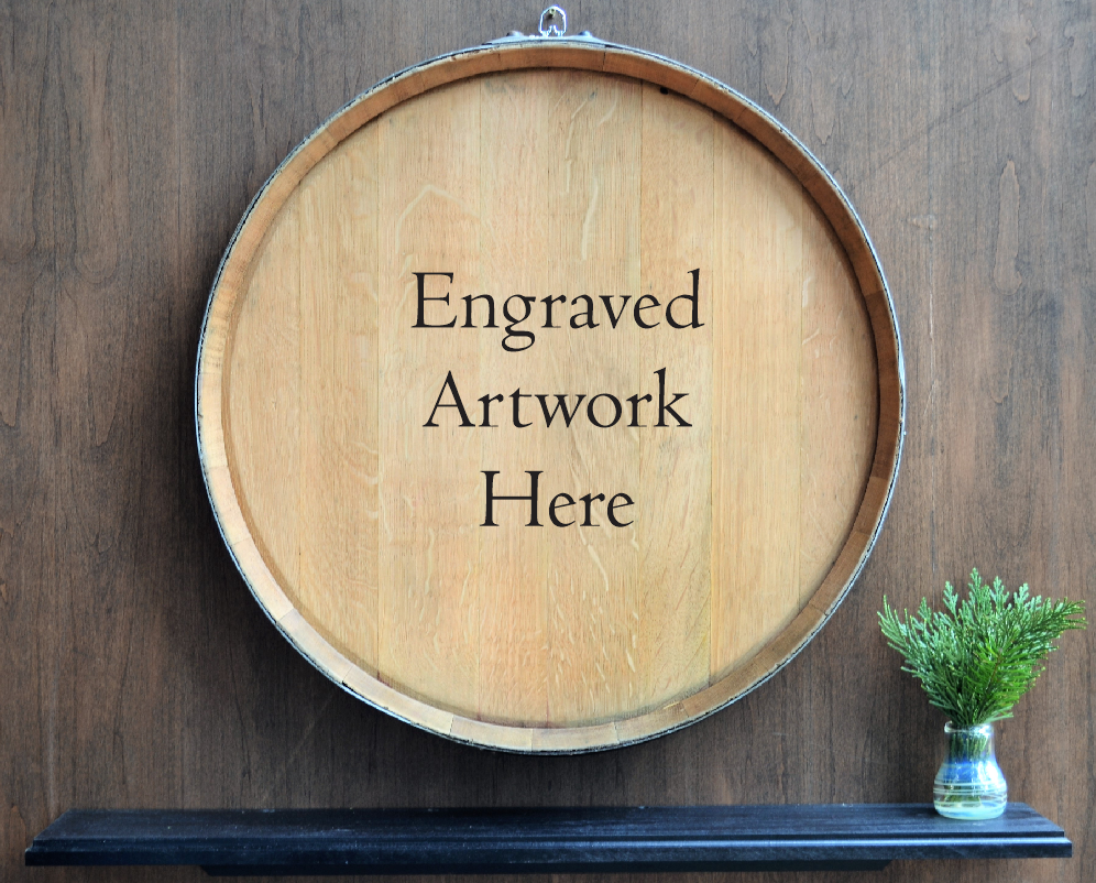 Custom Engraved Barrel Head — Spring Mountain Case Co.