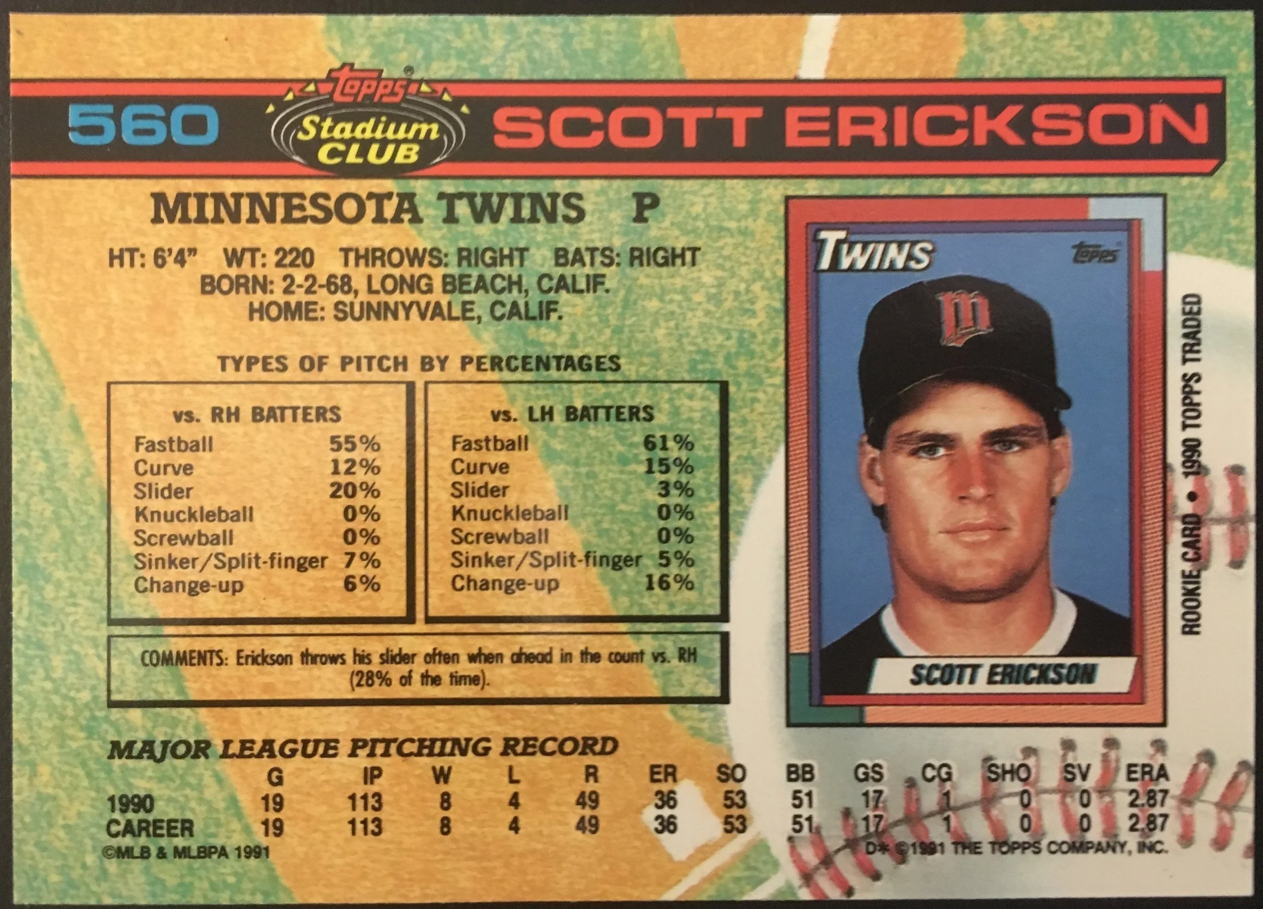 Did You Love Scott Erickson? I did. — WaxPackHero