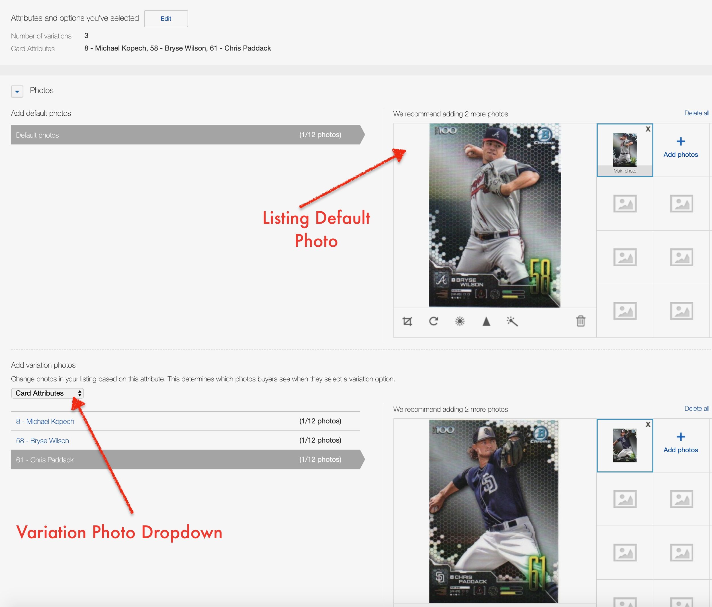 Simple Guide to Creating an eBay Variation Listing — WaxPackHero