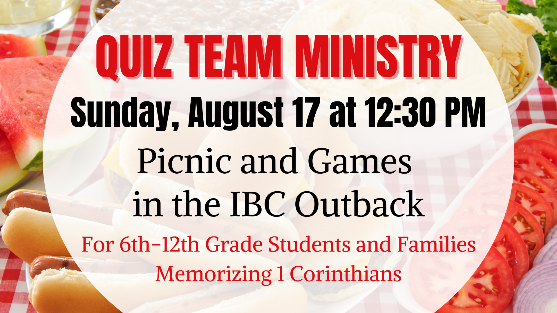 Events — Independent Bible Church