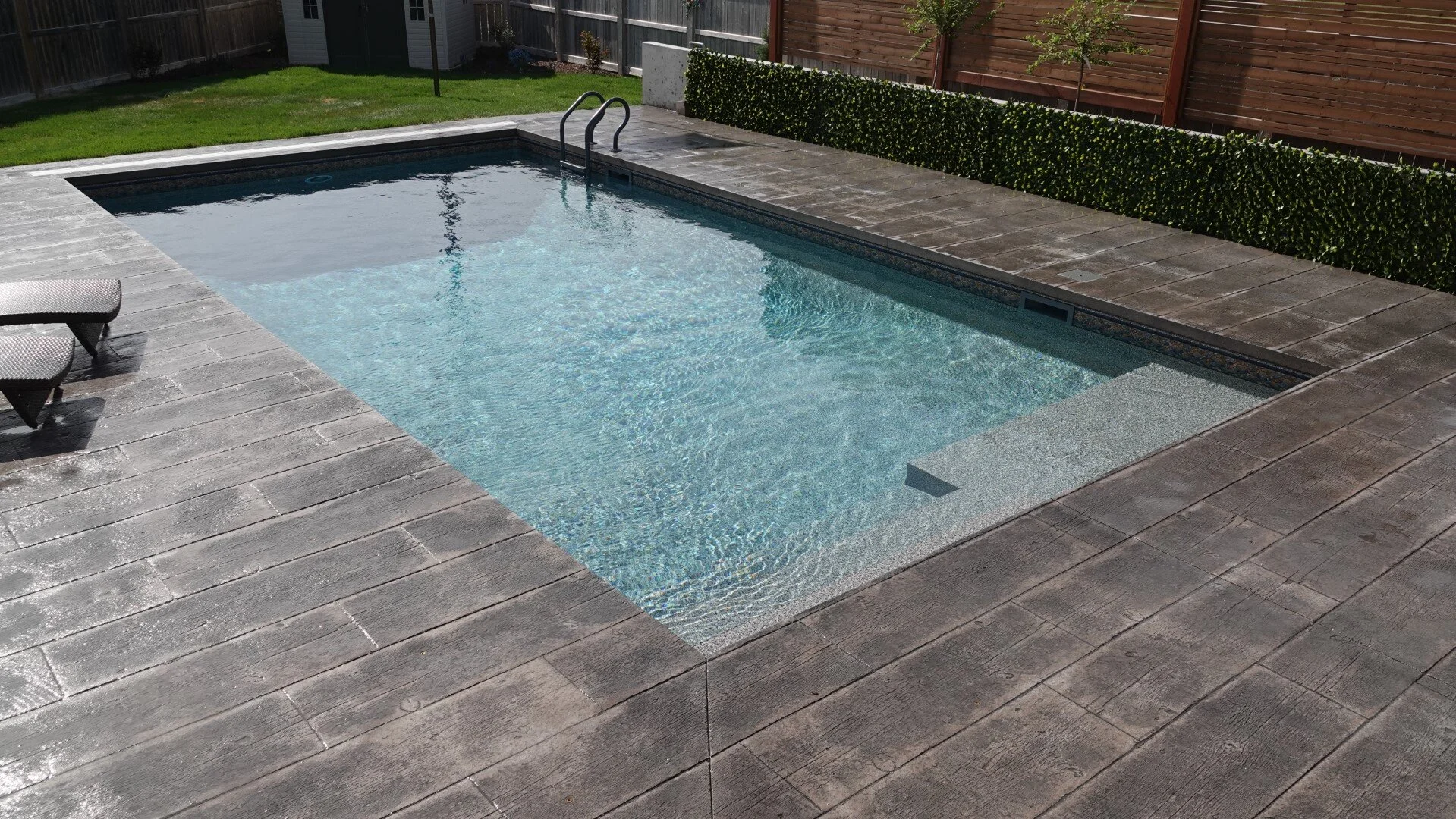 MODERN RECTANGLE INGROUND POOL — PRESTIGE Pools & Spas