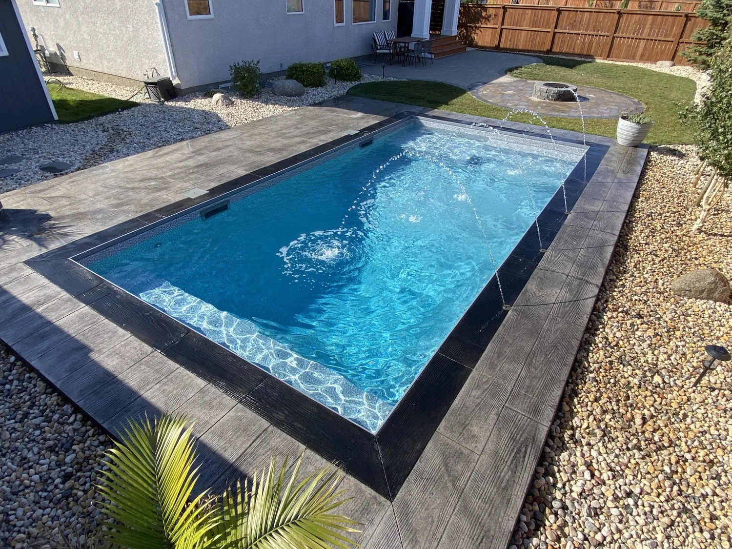 MODERN RECTANGLE INGROUND POOL — PRESTIGE Pools & Spas