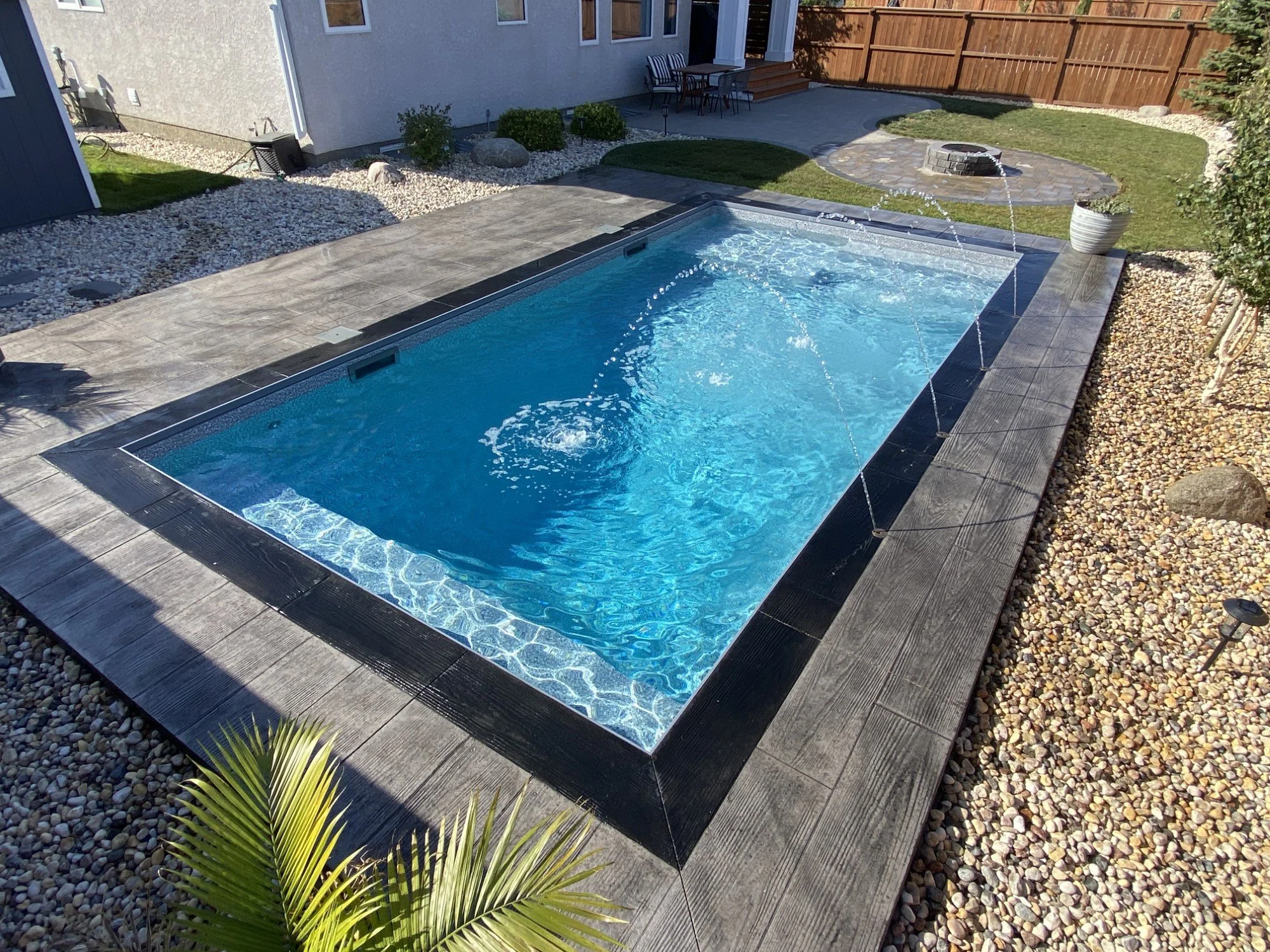 MODERN RECTANGLE INGROUND POOL — PRESTIGE Pools & Spas