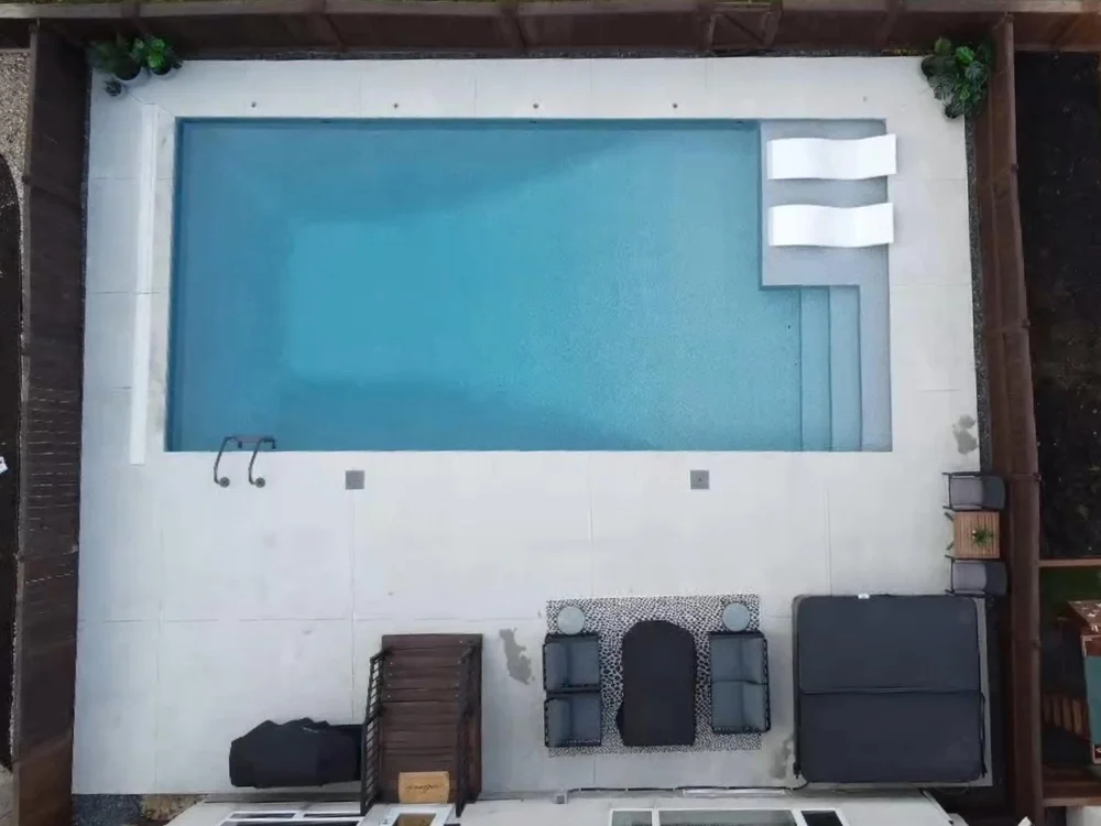MODERN RECTANGLE INGROUND POOL — PRESTIGE Pools & Spas