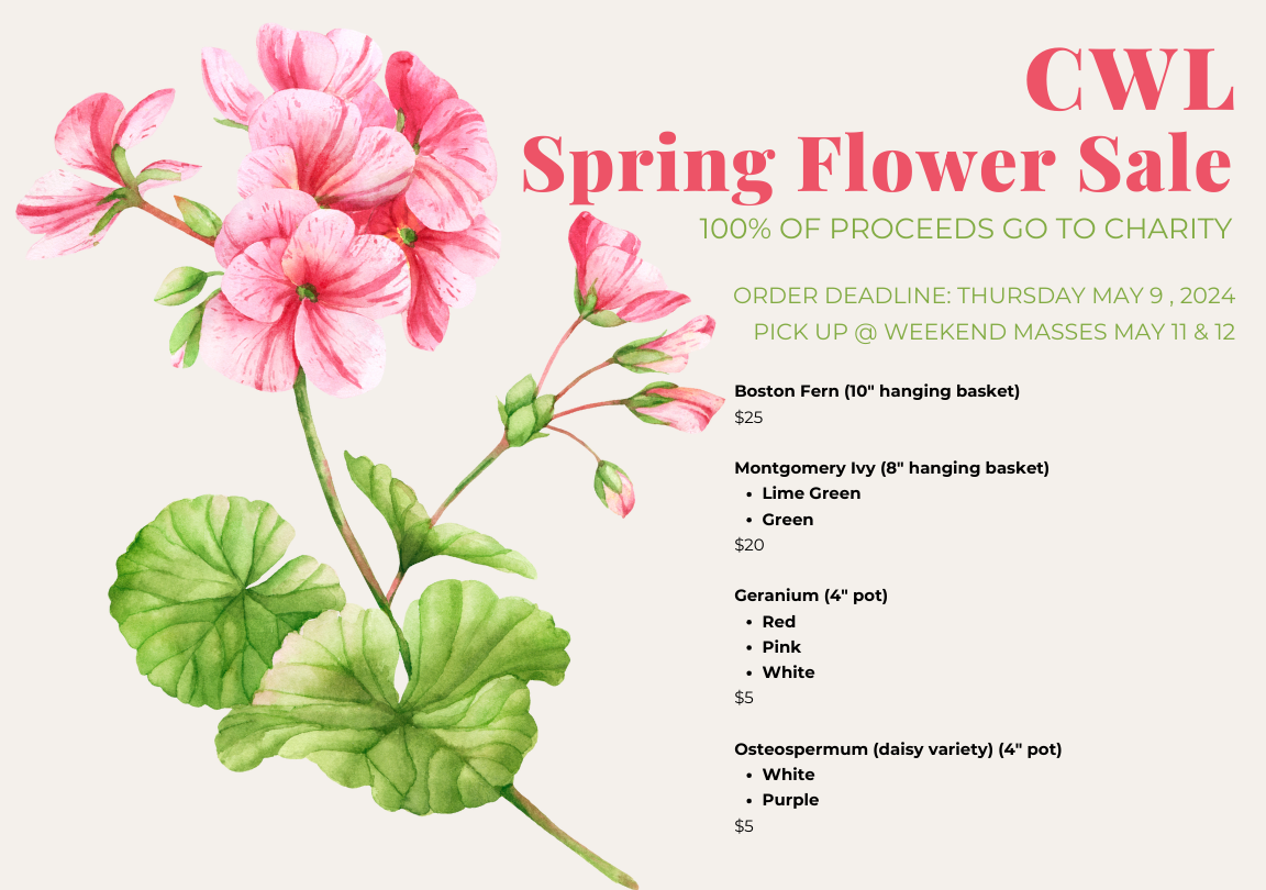 Spring into Giving with CWL's Flower Sale! — Canadian Martyrs