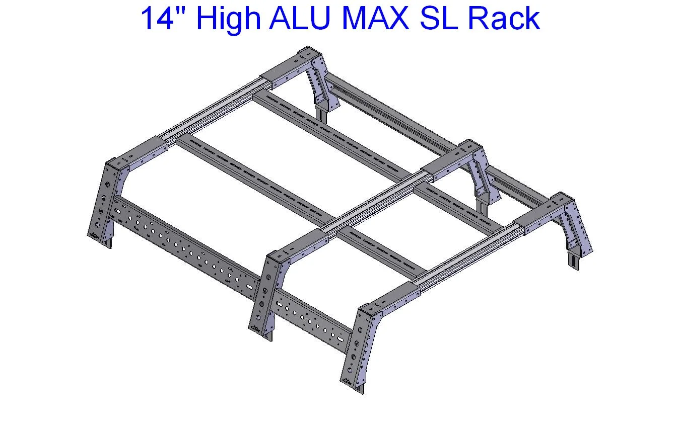 TACO MAX SL 70" Long Aluminum Tonneau Compatible Bed Rack, Fits Toyota ...