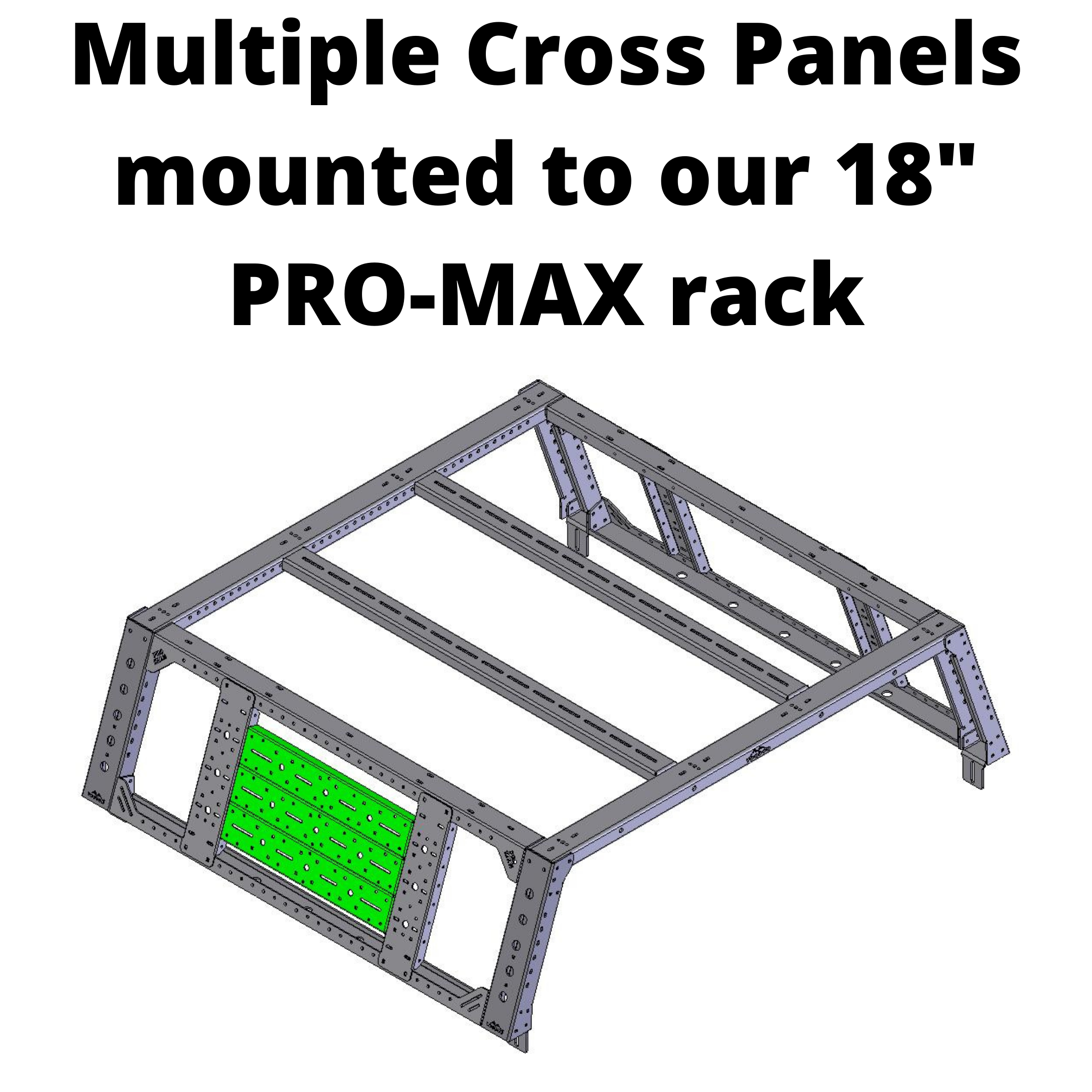 Max Modular PRO-MAX Cross Panels — Max-Modular - Truck Bed Racks