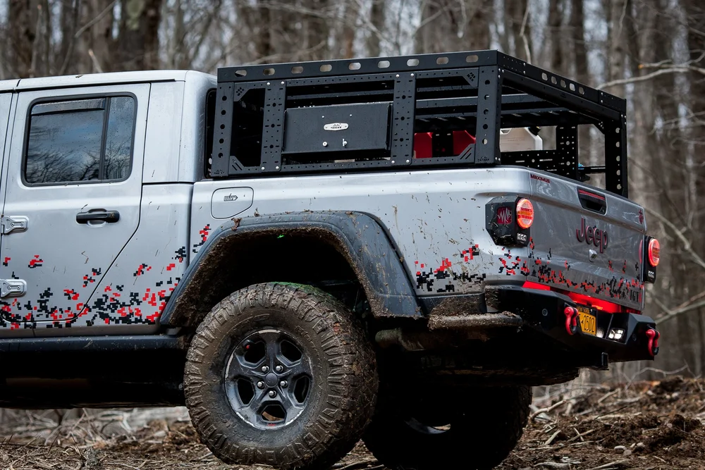 Pro-Max Jeep Gladiator Bed Rack — Max-Modular - Truck Bed Racks