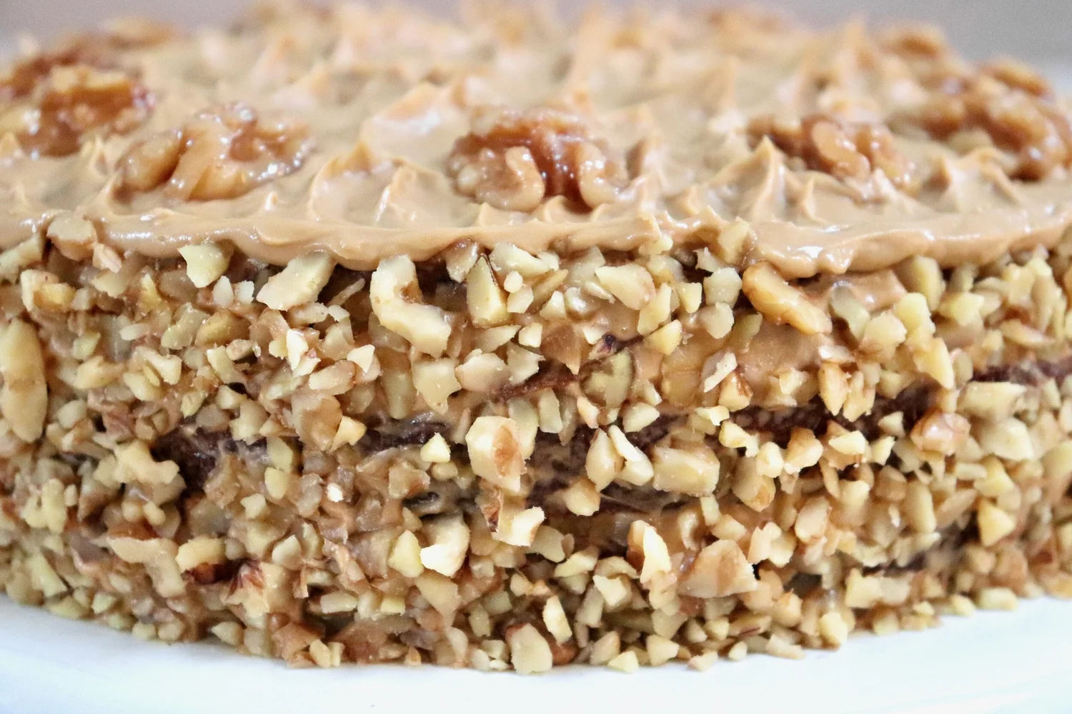 Coffee walnut cake at Peckham Kitchen