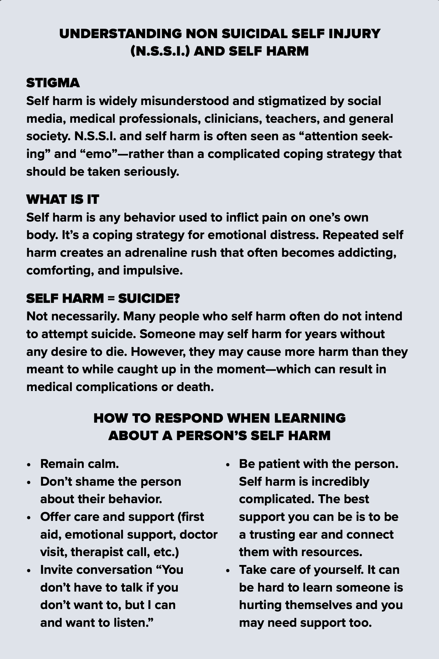 Educational Material — Hope For The Day