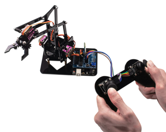PROJECT: Arduino 4DOF Acrylic Mechanical Robot Arm Kit — TECHNOLOGY x2