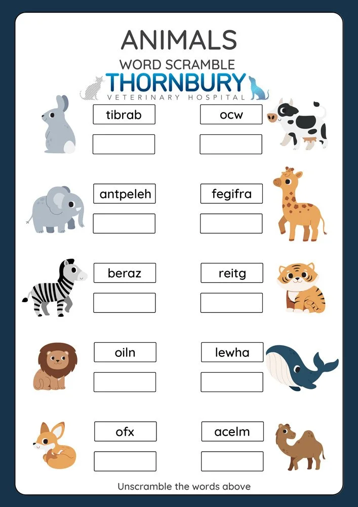 Kids Page — Thornbury Veterinary Hospital