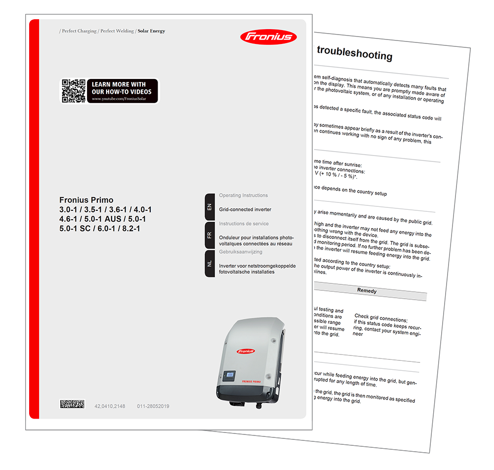 Fronius Fault Codes | Get Fault Code Support Today — Solar Panels Byron ...