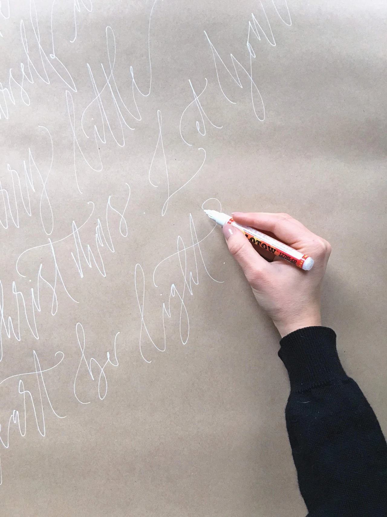 How to design your own elegant Christmas gift wrapping with calligraphy ...