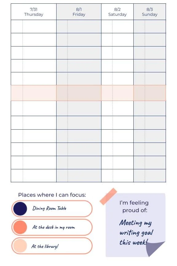 Executive Functioning Planner for Students | 2024-2025 Academic Planner | Encompass EFCT ...