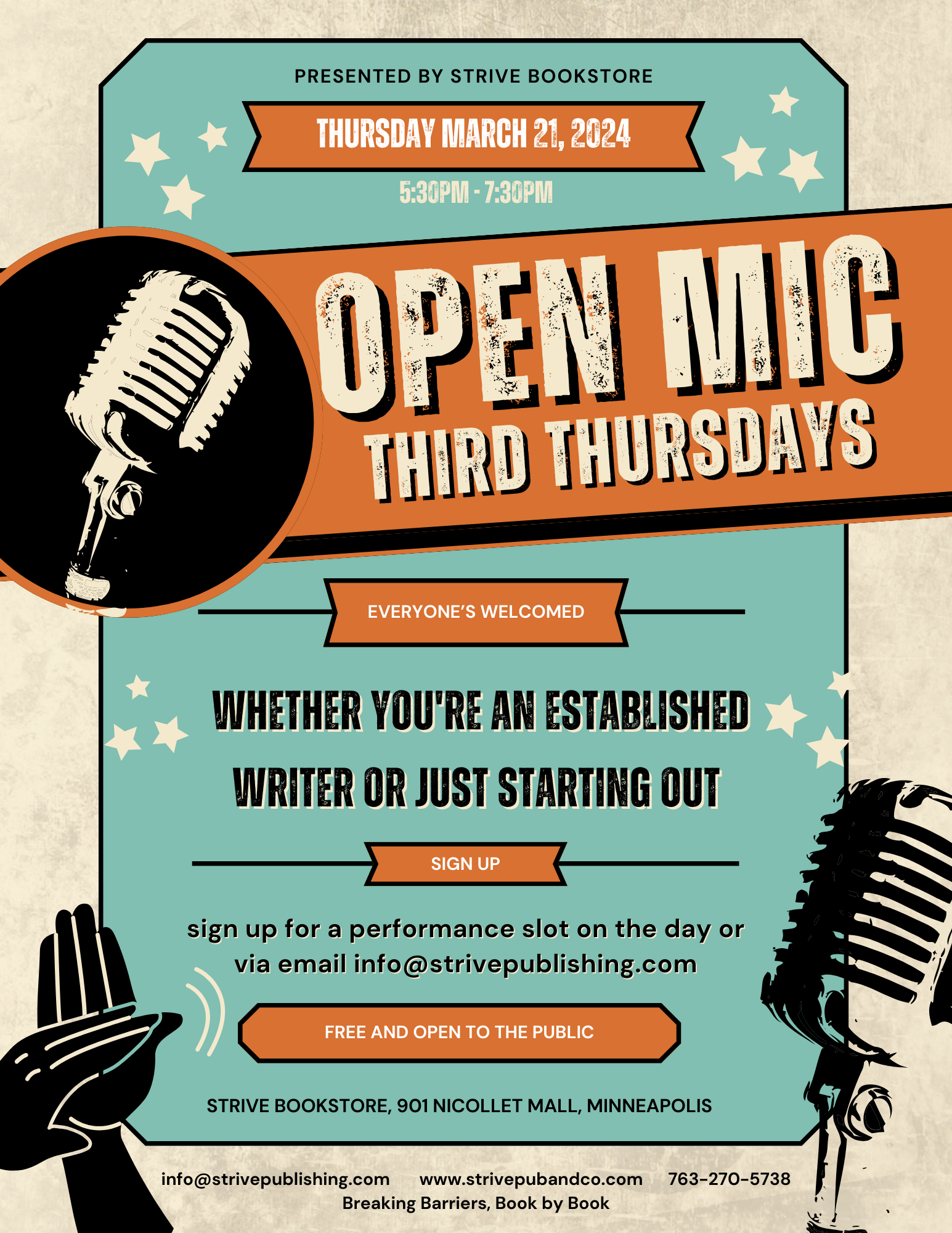 Events — Strive Publishing & Bookstore