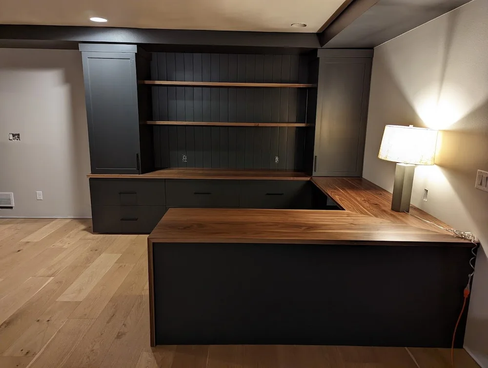 Office & Benches — Oak Hollow Custom Woodworks