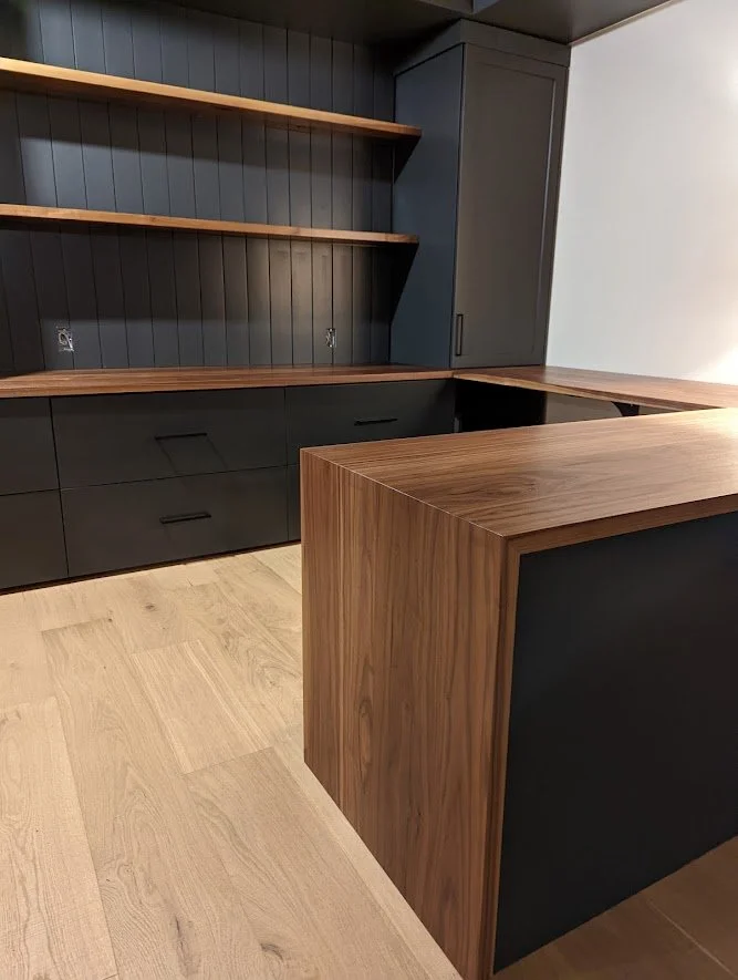 Office & Benches — Oak Hollow Custom Woodworks