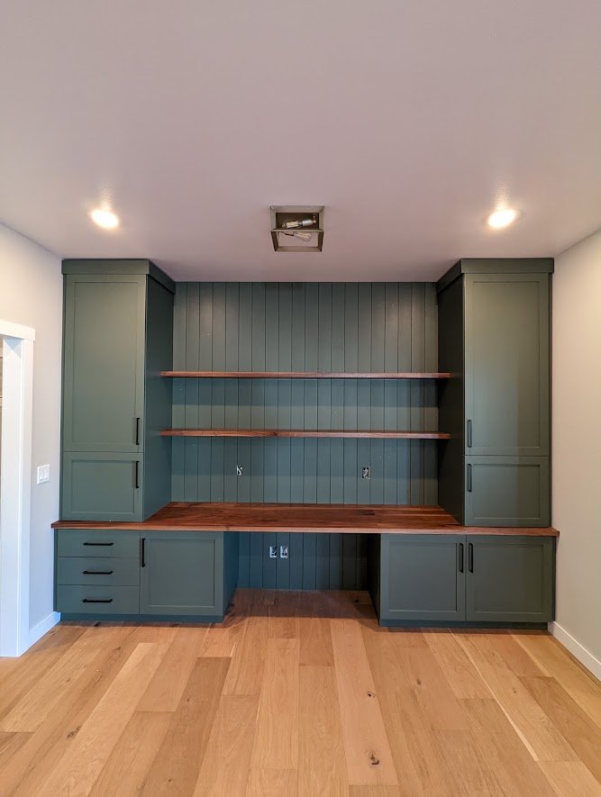 Office & Benches — Oak Hollow Custom Woodworks