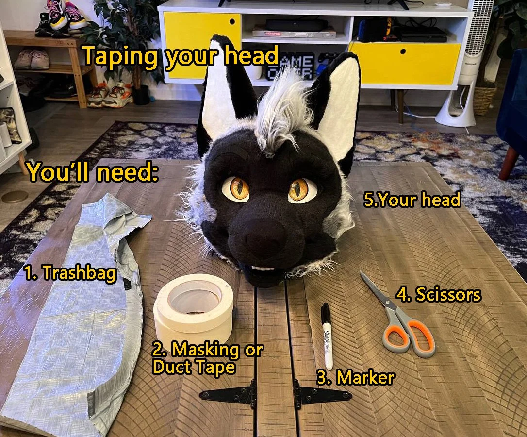 Fursuit Head Bags — Golden Maw