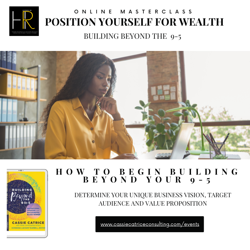 Masterclass: How to Begin Building Beyond the 9 to 5 — Catrice HR