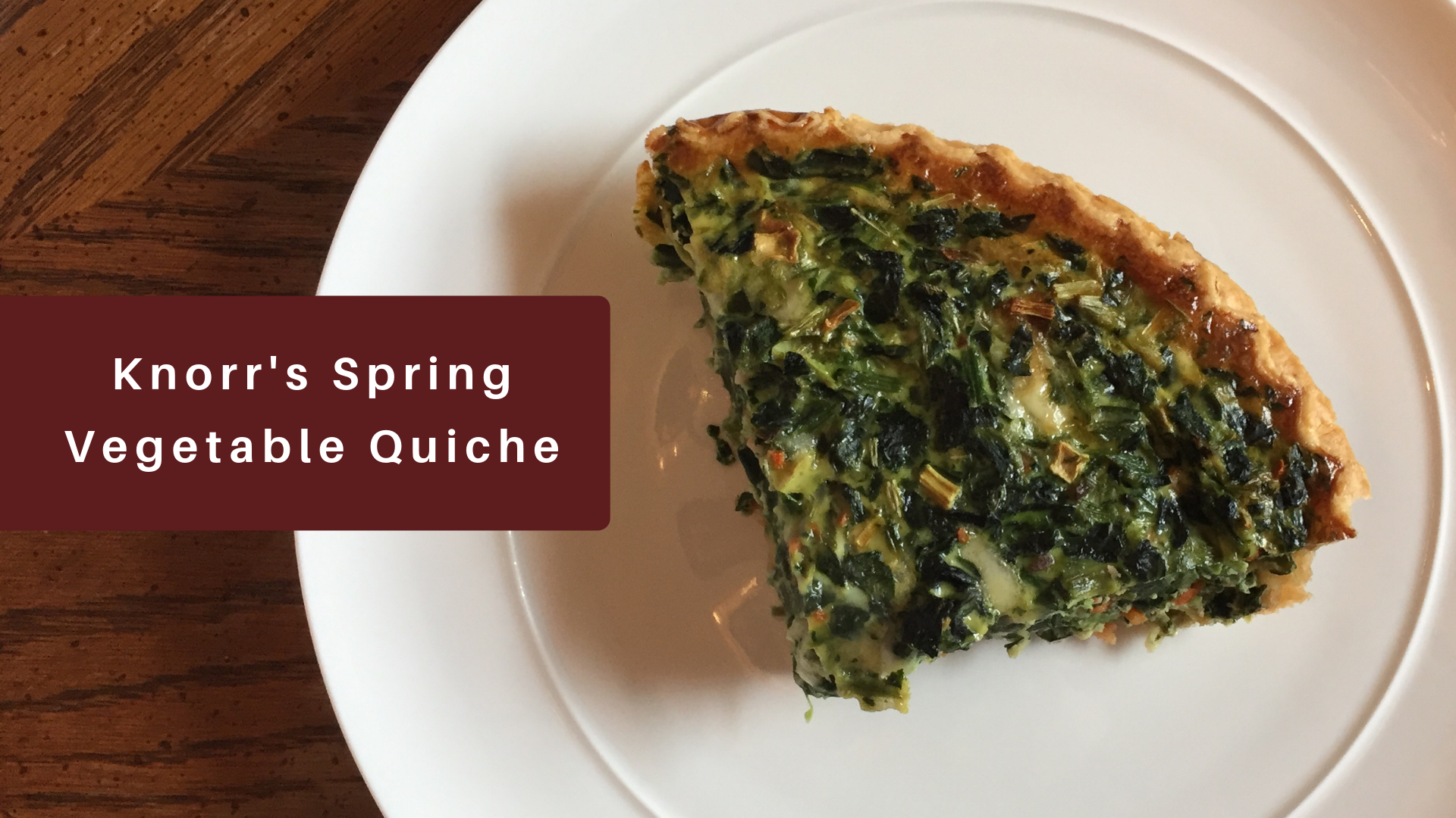 Knorr's Spring Vegetable Quiche — Kristen Martinelli