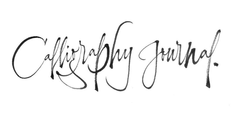 CALLIGRAPHY JOURNAL #2 — Joan Quirós - Lettering