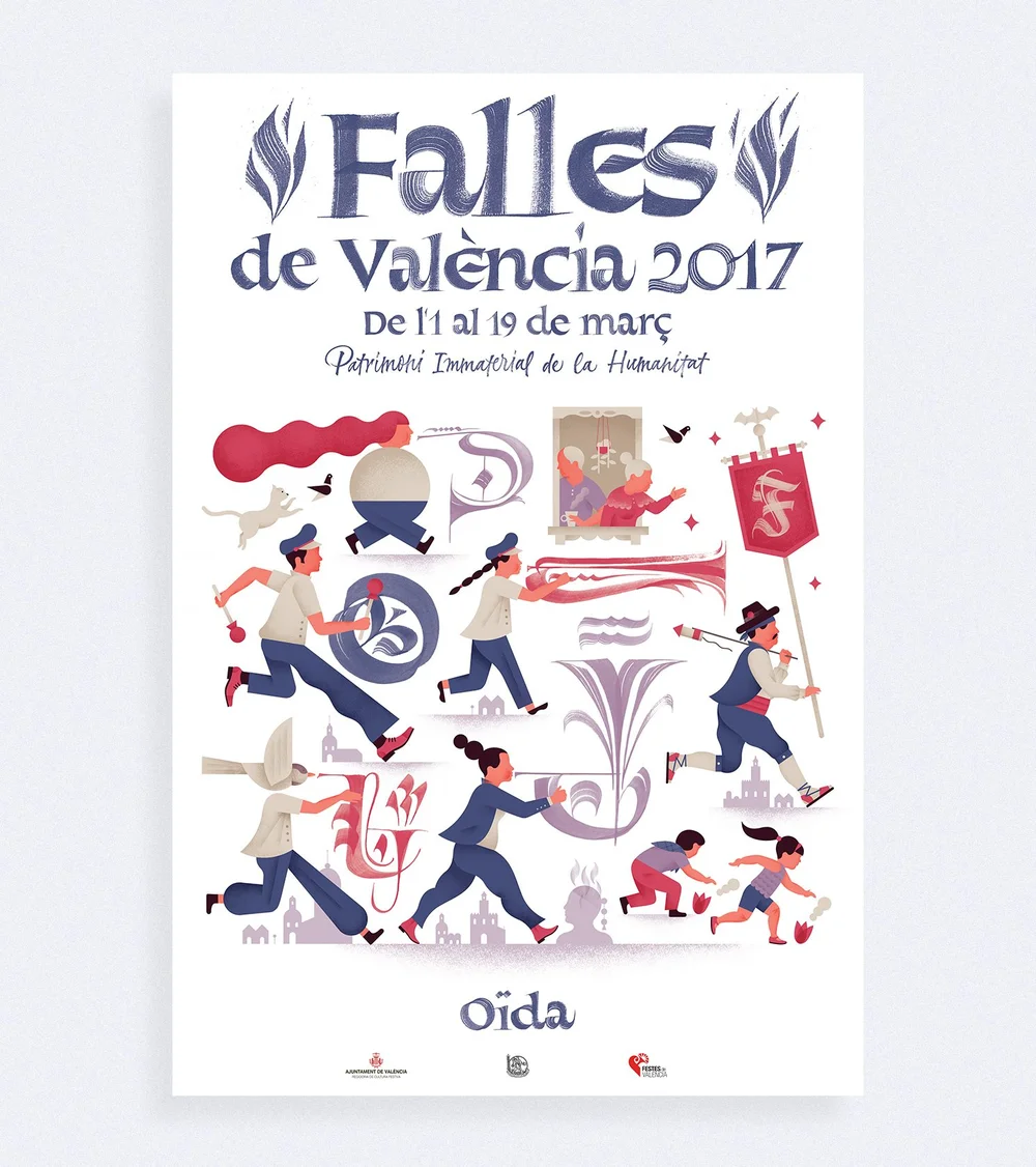 Falles de València 2017 — Joan Quirós - Lettering