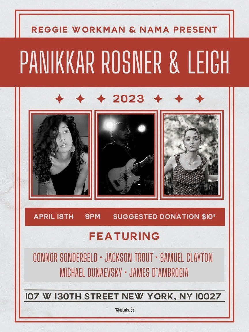 Performance Dates — Reggie Workman