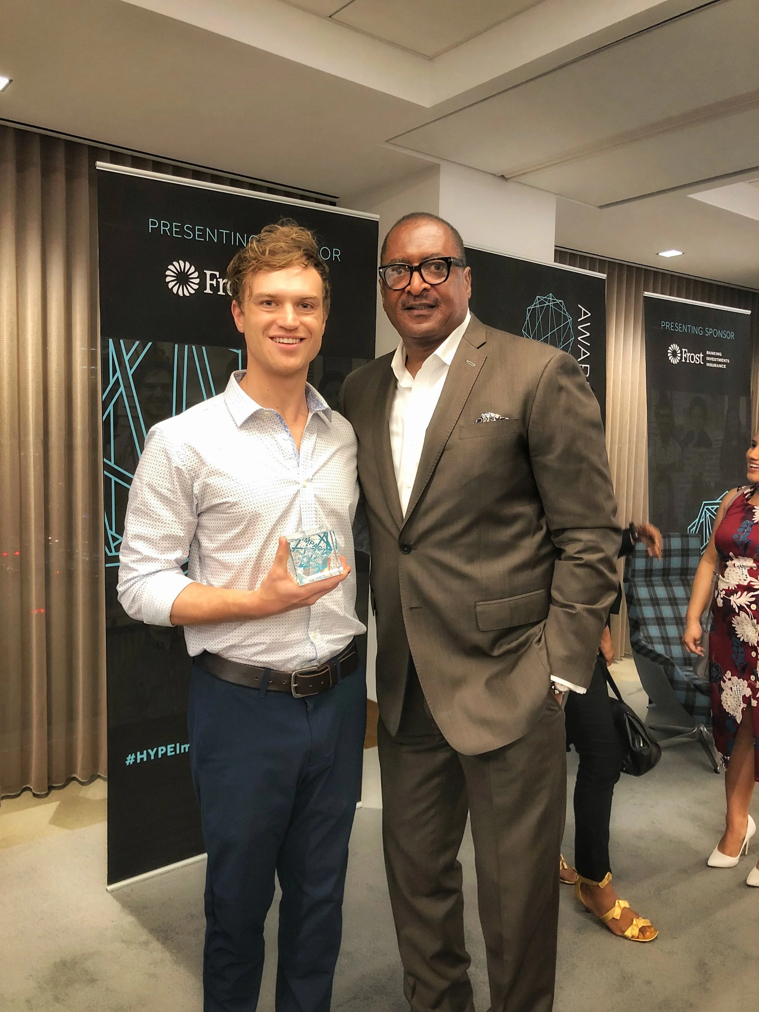 Winner of "Emerging Business Leader" award by HYPE and GHP — Gibsooon