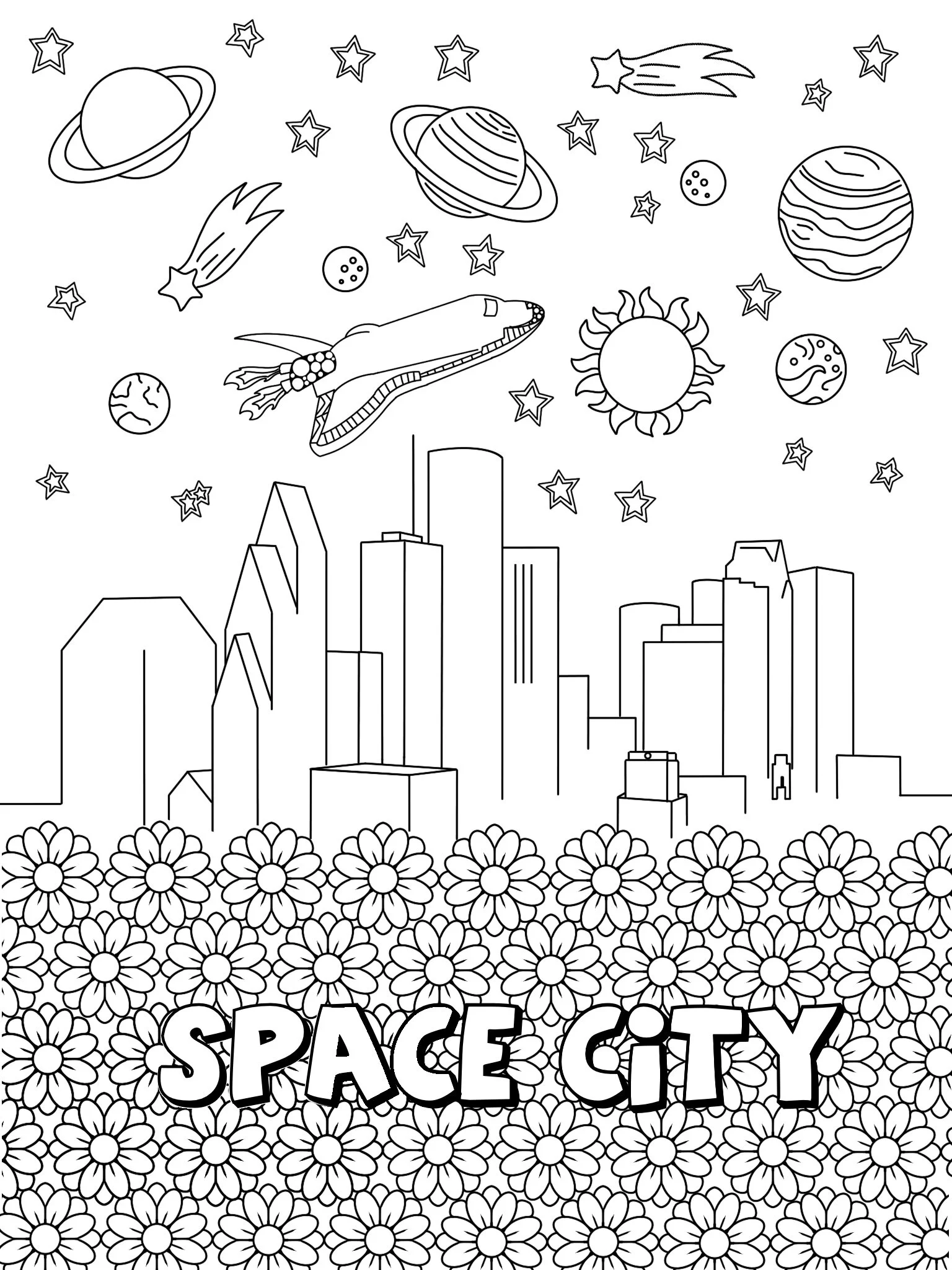 Skyline Coloring Pages