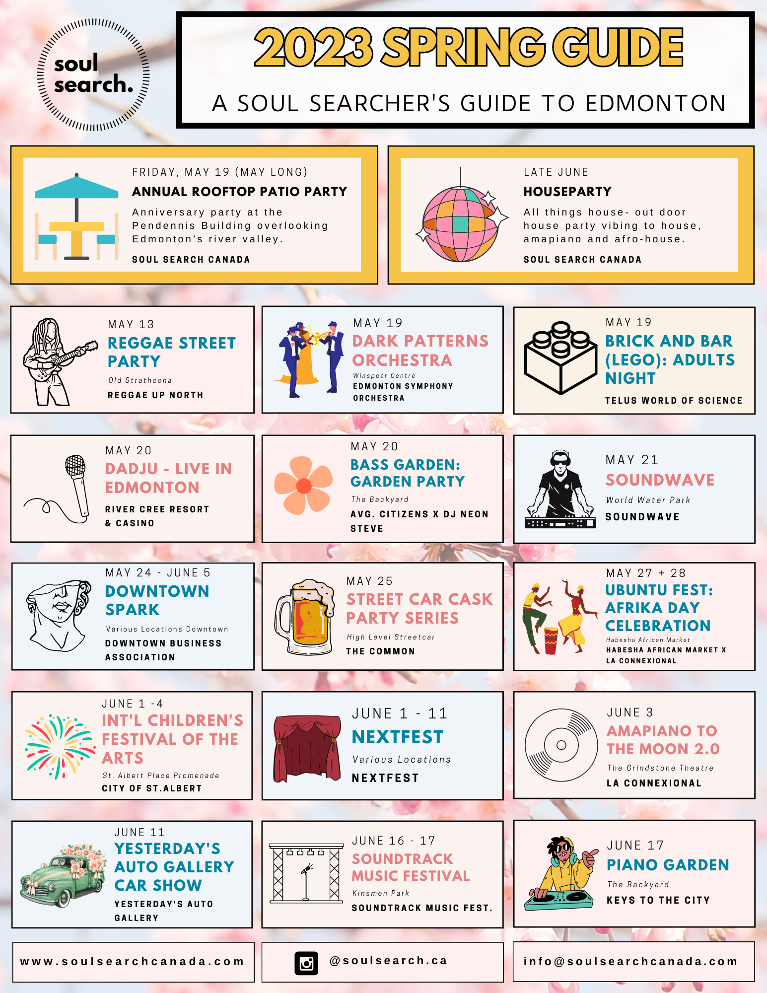 YEG Seasonal Event Guide — Soul Search Canada