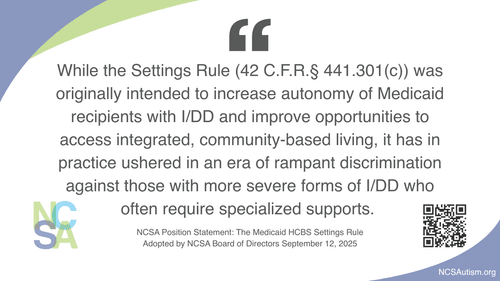 Medicaid HCBS Settings Rule — NCSA