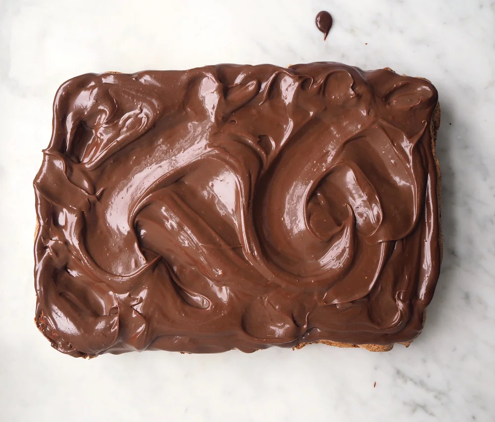 Rich Chocolate Gluten-Free Tray Bake — NINA PARKER