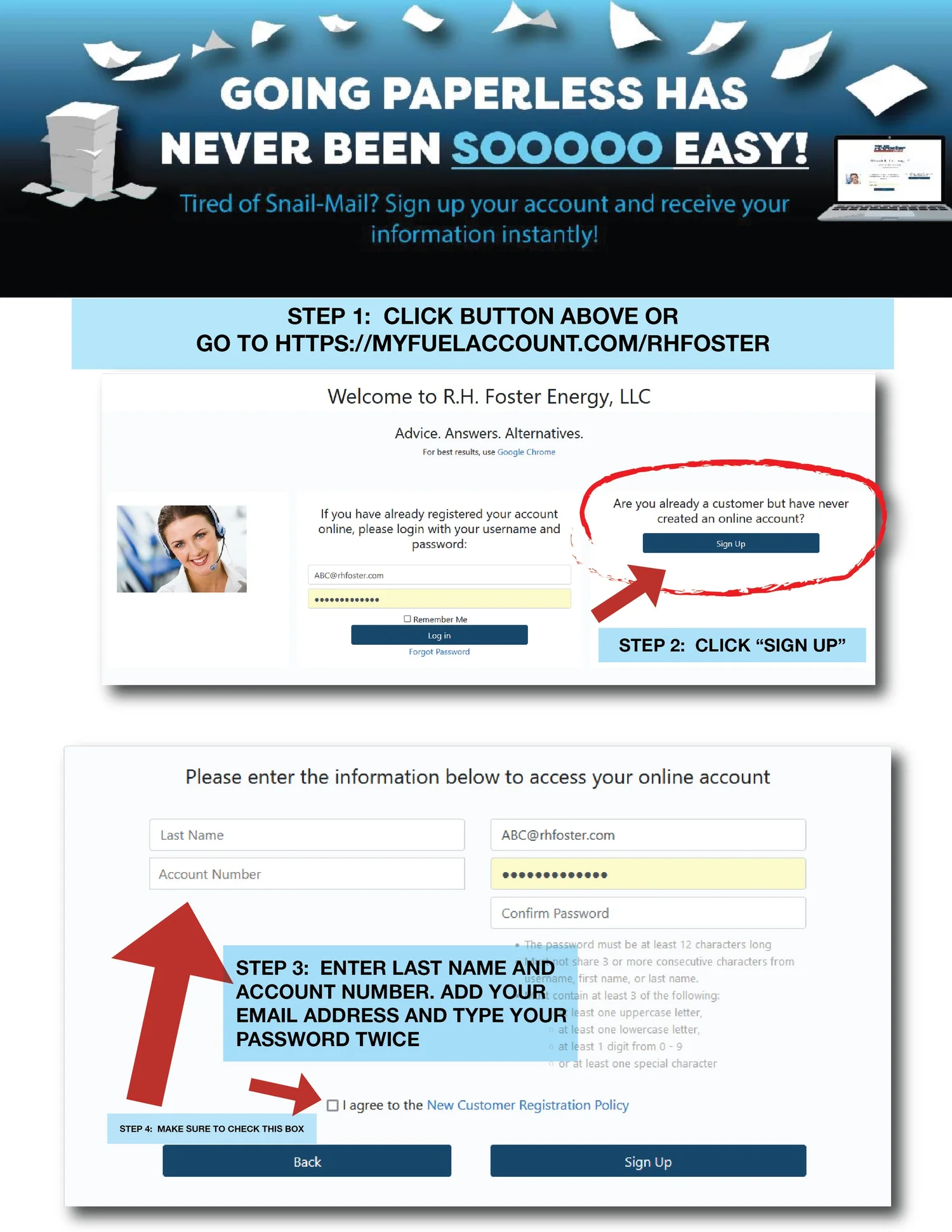 Account Application — R. H. Foster Energy