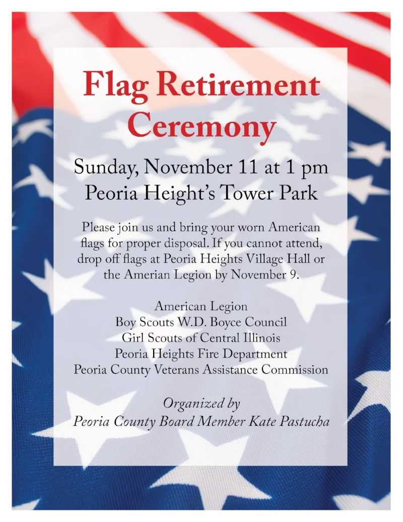 Flag Retirement Ceremony — VILLAGE of PEORIA HEIGHTS