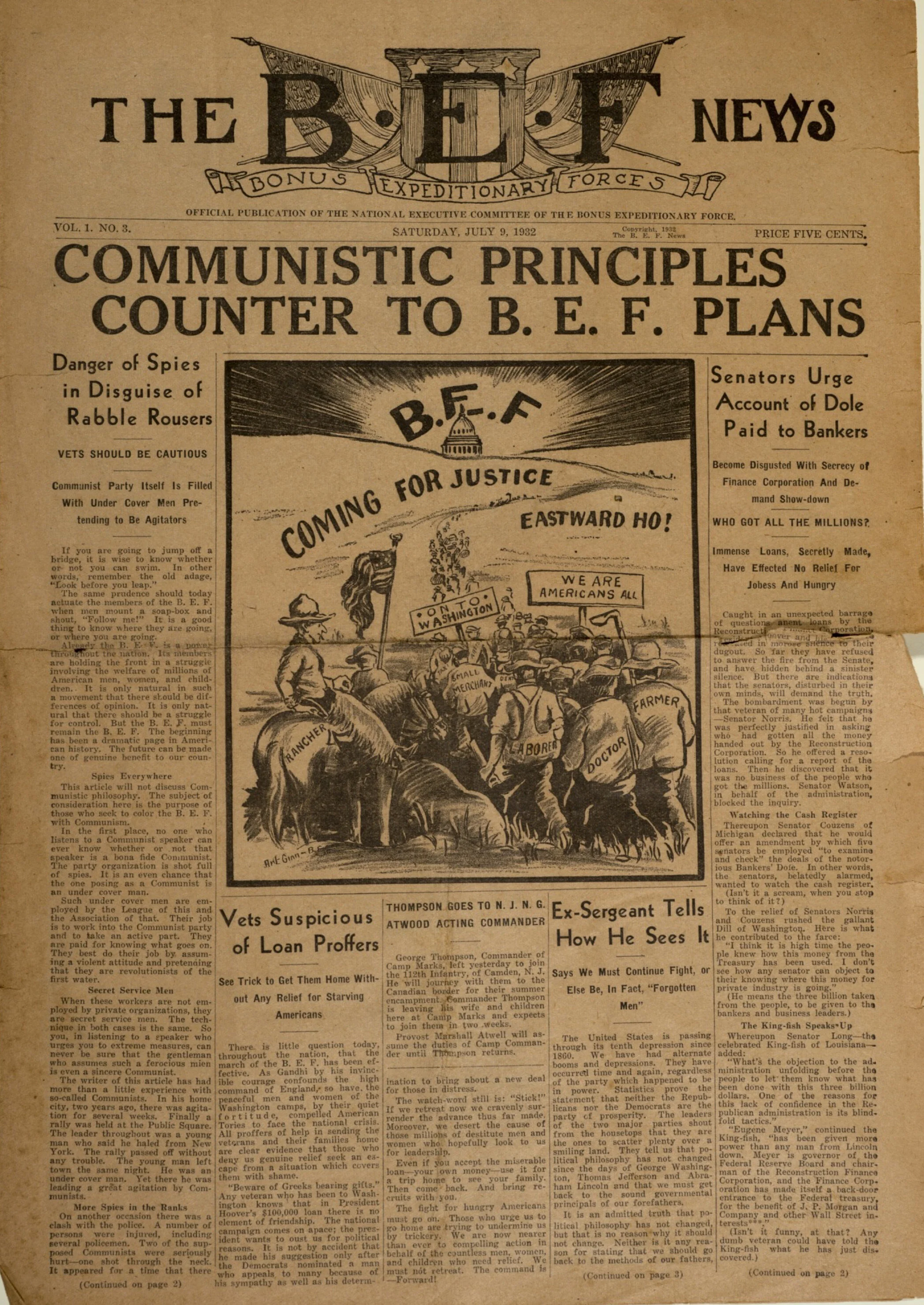 A Multimedia Story of The “Bonus Army”: In 1932, the U.S. Government ...