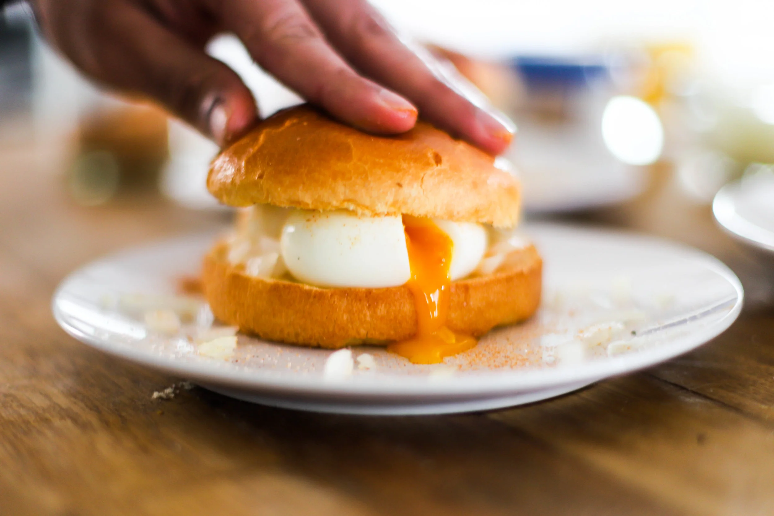 Smashed Egg Sandwich - Food Pleasure and Health