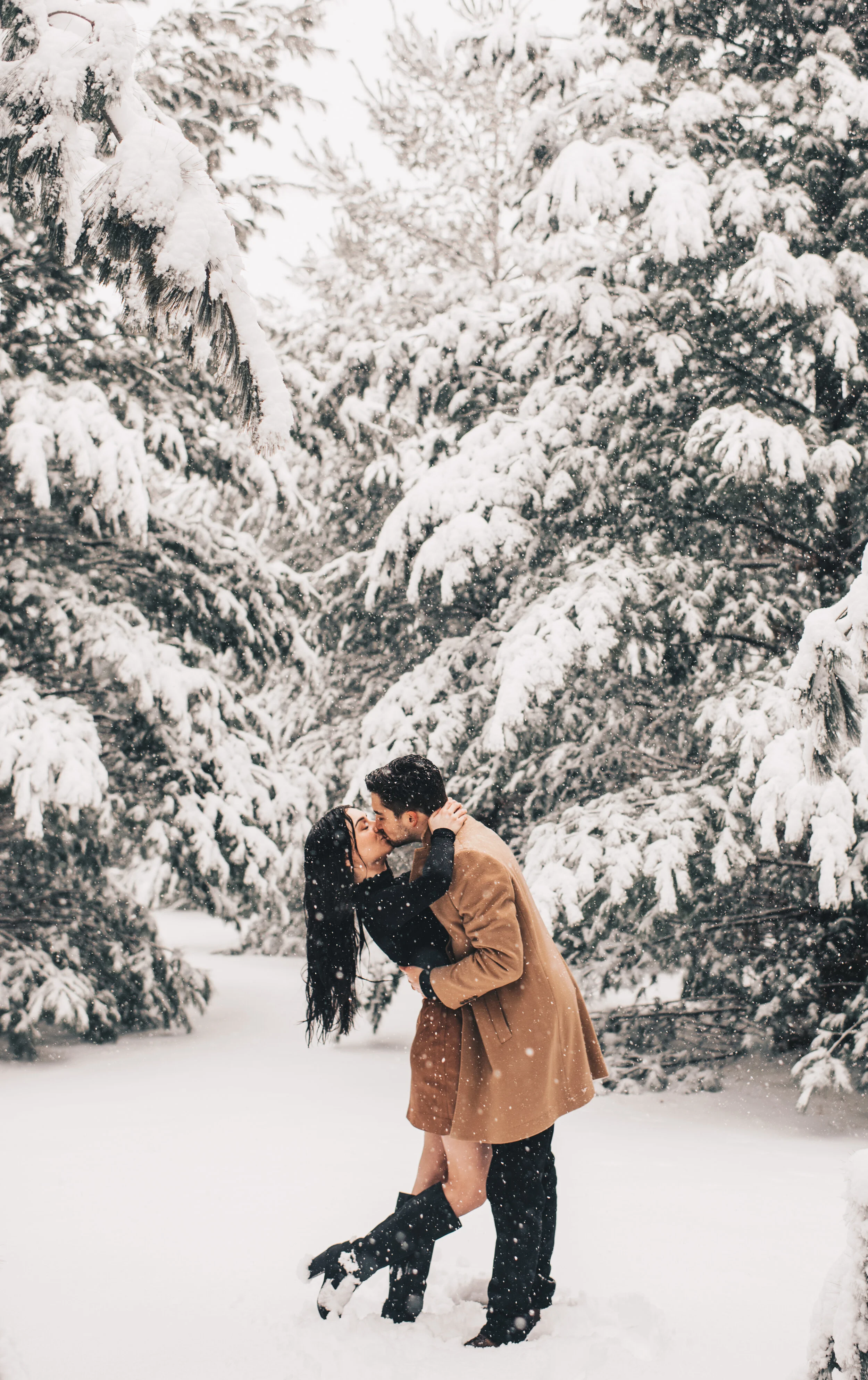 Winter Engagement Session in the Snow // South Bend, IN // Anthony ...