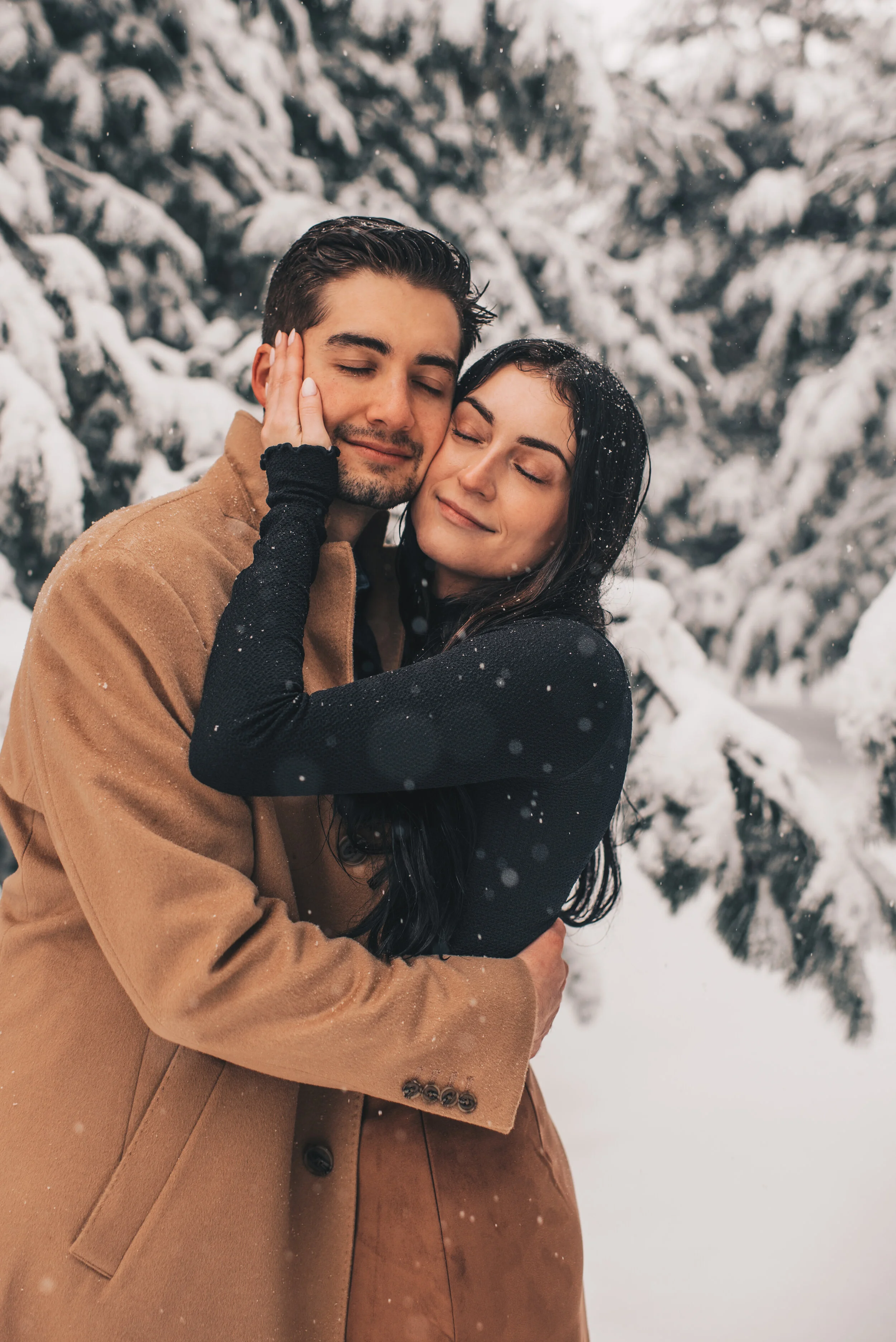 Winter Engagement Session in the Snow // South Bend, IN // Anthony ...